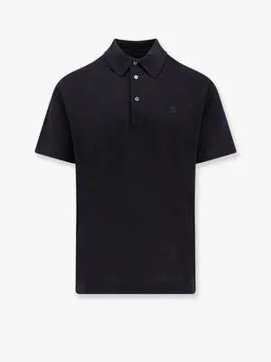 Givenchy Piqué Cotton Polo Shirt With 4g Embroidery - Black
