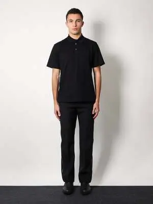 Givenchy Piqué Cotton Polo Shirt With 4g Embroidery - Black