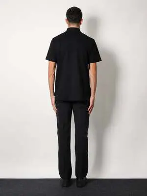 Givenchy Piqué Cotton Polo Shirt With 4g Embroidery - Black