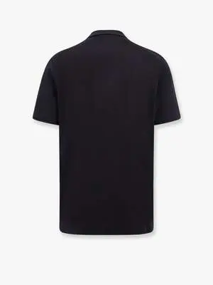 Givenchy Piqué Cotton Polo Shirt With 4g Embroidery - Black