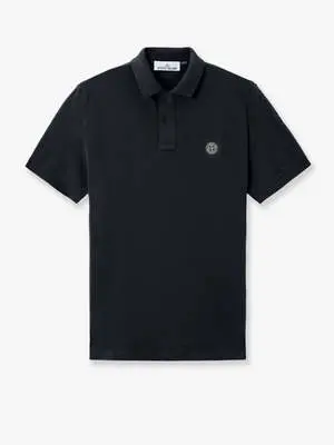 Stone Island Stretch Organic Cotton Polo Shirt - Blue
