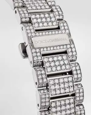 Dolce & Gabbana Dg7 18kt White Gold Diamond Bracelet Watch