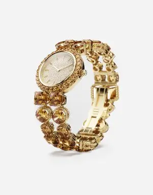Dolce & Gabbana 18-carat Yellow And Citrine Watch - Gold
