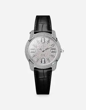 Dolce & Gabbana Dg7 Gems Strap Watch - Black