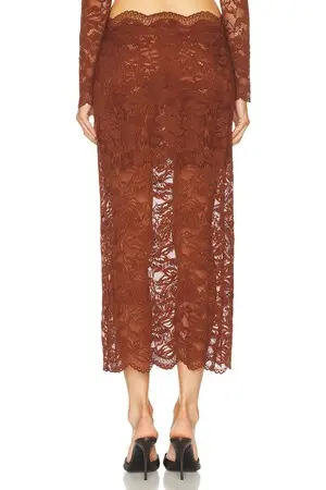 Rabanne Lace Midi Skirt