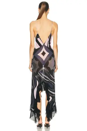 Emilio Pucci Maxi Dress - Pink & Black
