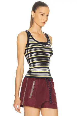 Miu Miu Striped Tank Top
