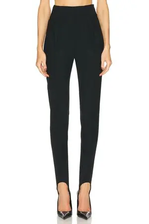 MUGLER High-waisted Stirrup Leggings - Black