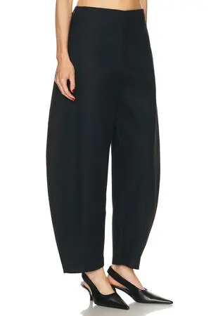 EAVES Mai Sculptural Compact Suiting Ankle Pant