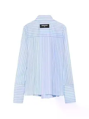 Patrizia Pepe Long-sleeve Striped Shirt - Blue