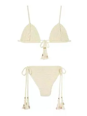 Alanui Sea Nomad Tassel Bikini - Neutrals