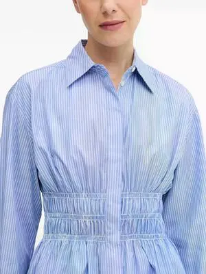 Rag & Bone Striped Shirred Shirt