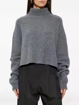 LISA YANG Roll-neck Fine Knit Sweater