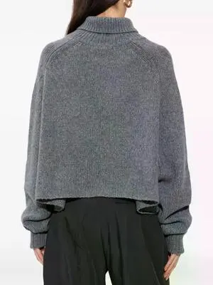 LISA YANG Roll-neck Fine Knit Sweater