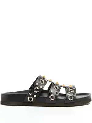 Valentino Garavani Studshield Sandals - Black