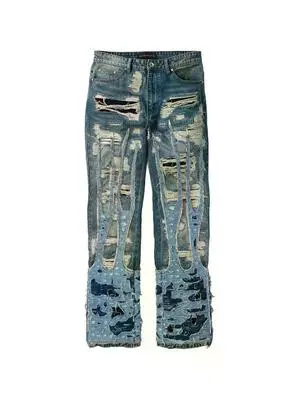 WHO DECIDES WAR BY EV BRAVADO Distressed Trousers
