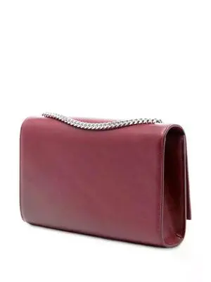 Saint Laurent 2018 Grain De Poudre Monogram Kate Crossbody Bag - Red