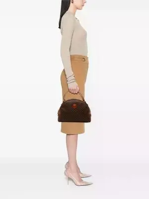 Celine 1996 Macadam Coated Canvas Handbag