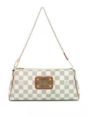 LOUIS VUITTON 2010 Damier Azur Eva Satchel - White