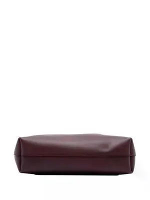 Saint Laurent North South Leather Shopping Tote Bag - Red