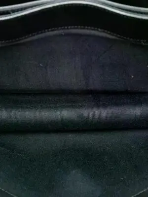 Saint Laurent 2018 Lambskin Monogram Flap Crossbody Bag - Black