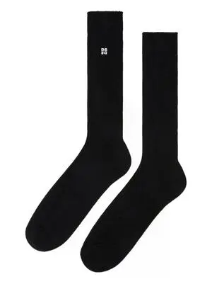 Dsquared2 Ribbed Logo Socks - Black
