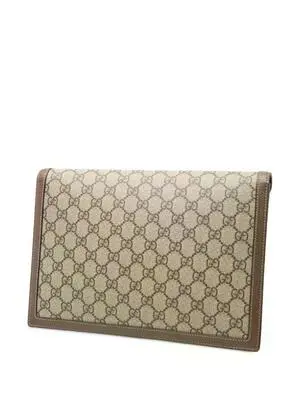 Gucci Gg Supreme Web Ophidia Flap Clutch Bag 2016-2026