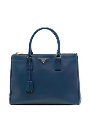 Prada Medium Saffiano Lux Galleria Double Zip Satchel