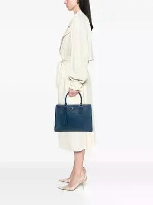 Prada Medium Saffiano Lux Galleria Double Zip Satchel
