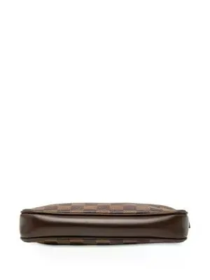 LOUIS VUITTON 2002 Damier Ebene Navona Shoulder Bag - Brown
