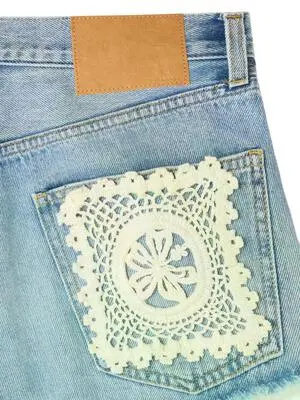 Alanui Island's Diary Denim Shorts