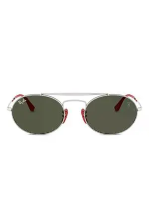 Ray-ban Oval-frame Sunglasses - Silver