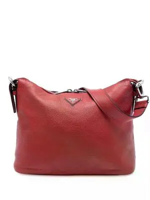 Prada Vitello Daino Shoulder Bag 2000-2025 - Red