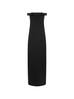 TOM FORD Bow-detail Strapless Maxi Dress