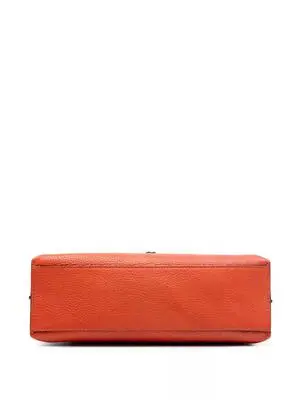 Gucci Small Leather Bamboo Daily Satchel - Orange