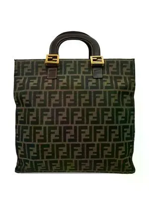 Fendi 20th Century Zucca Canvas Twins Tote Bag