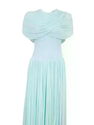 Simkhai Nancie Draped Maxi Dress - Blue