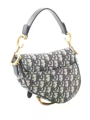 Dior Oblique Canvas Saddle Bag - Brown