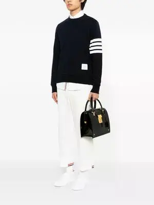 Thom Browne Top Handle Structured Tote Bag