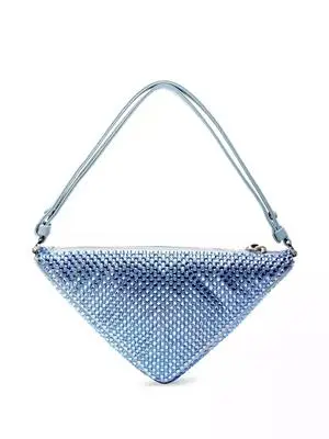 Prada Crystal-embellished Shoulder Bag - Blue