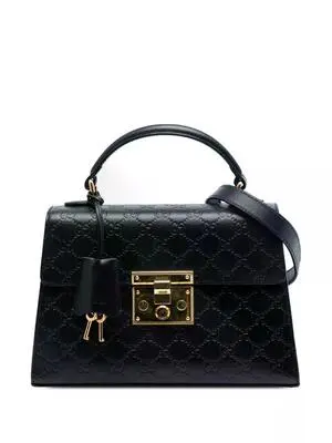 Gucci Small Sissima Padlock Satchel
