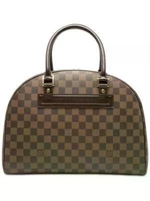 LOUIS VUITTON 2004 Damier Ebene Nolita Handbag - Brown
