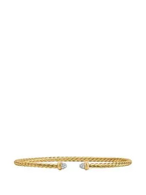 David Yurman 18kt Yellow Flex Bracelet With Diamonds - Gold