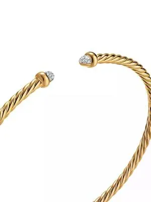 David Yurman 18kt Yellow Flex Bracelet With Diamonds - Gold