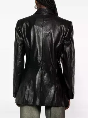 Alexander Wang Leather Single-breasted Blazer