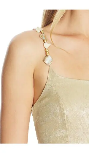 Azeeza Solenne Mini Dress In Metallic