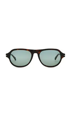 SAD EYEWEAR Ash Tinted Sunglasses - Tortoise & Olive Lens