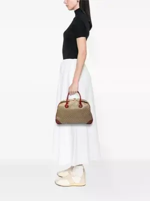 Celine 2002 Macadam Coated Canvas Handbag