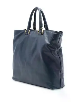 Prada Soft Calf Open Convertible Tote Satchel