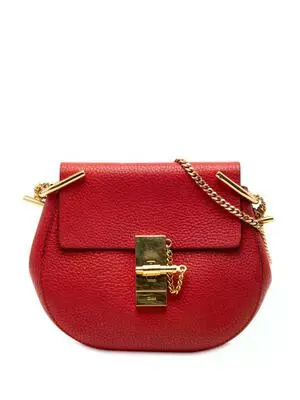 Chloé 2016 Small Leather Drew Crossbody Bag - Red